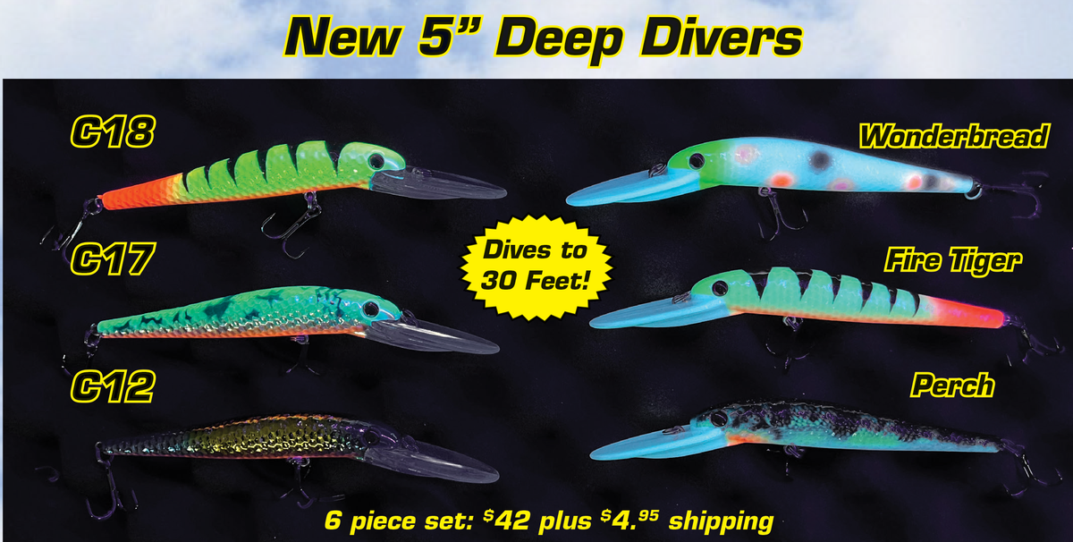 Custom Painted Deep Diver 6 piece Kit 2024 - Reno Bait Company