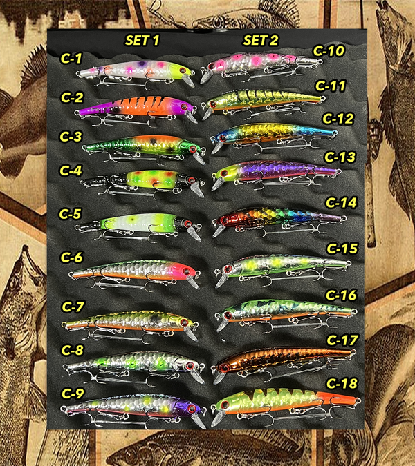 Warrior Custom UV Painted plugs - Reno Bait Company