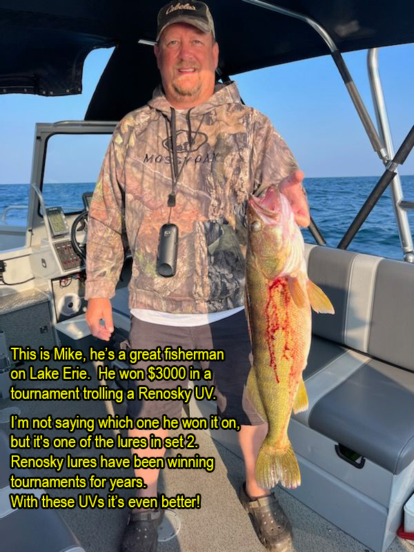 Warrior Custom UV Painted plugs - Reno Bait Company